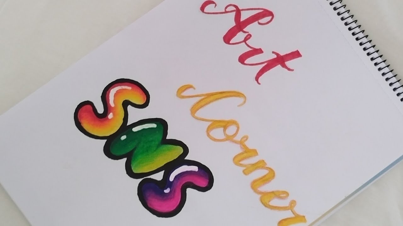 How to do Hand Lettering with Markers|| Easy hand lettering - YouTube