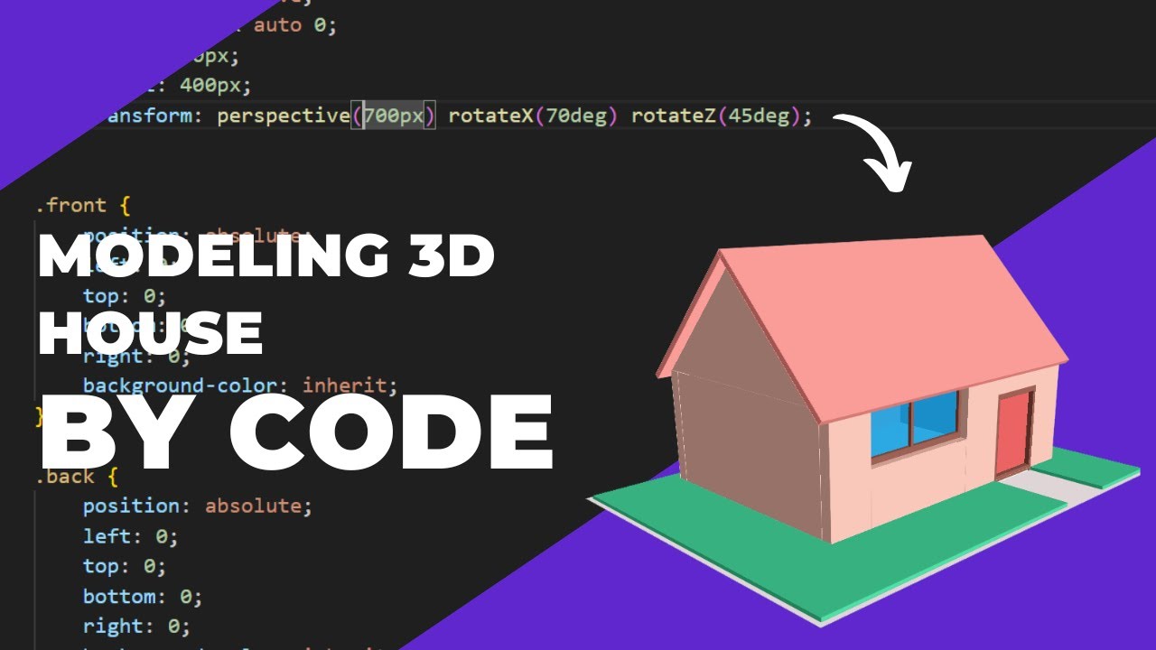 Modeling A Low Poly House Speed Code Html Css Youtube 5166