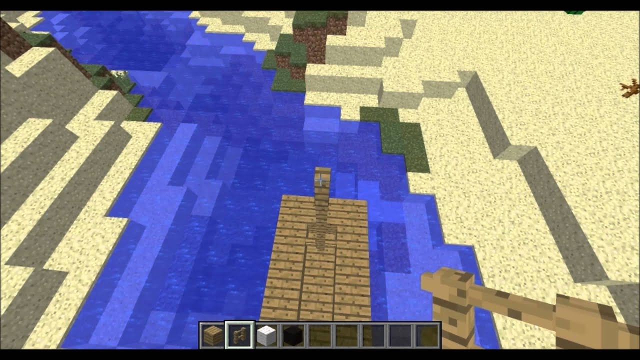 minecraft jak zbudowac statek piracki - YouTube