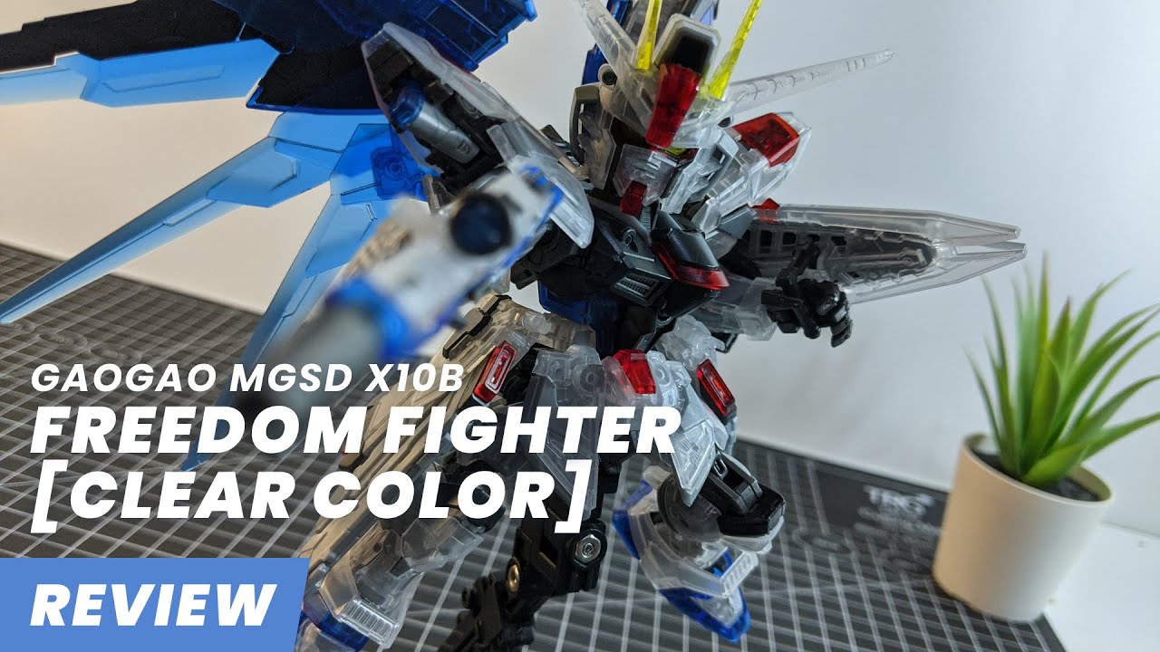 Lebih Mahal! GaoGao MGSD X10B Freedom Fighter Clear Color Review ...