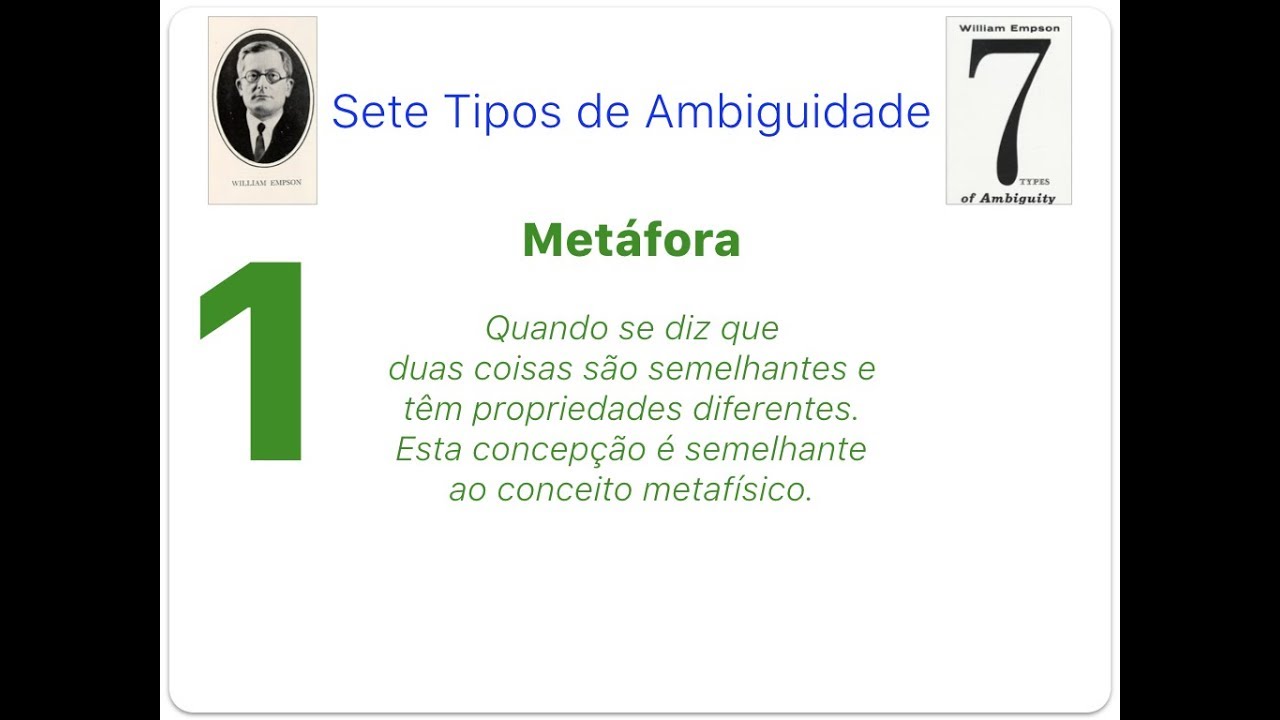 Sete Tipos de Ambiguidade - YouTube