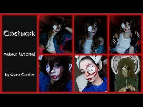 CLOCKWORK CREEPYPASTA MAKEUP TUTORIAL - YouTube