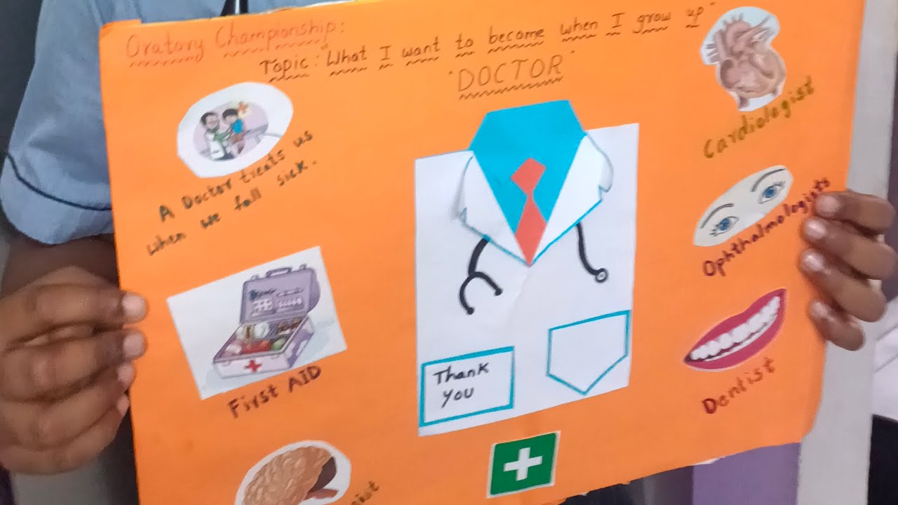 #doctors project for school kids#doctors craft on cardboard #art and ...