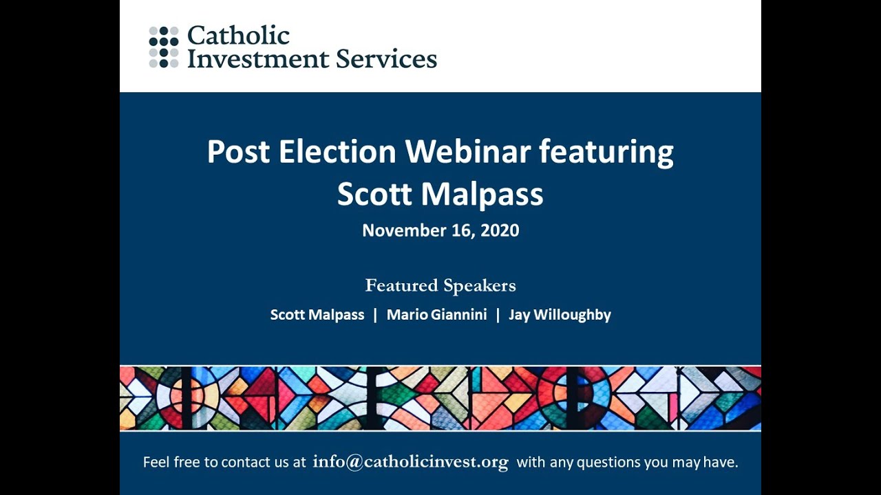 Post-Election Webinar featuring Scott Malpass, co-Founder CIS - YouTube