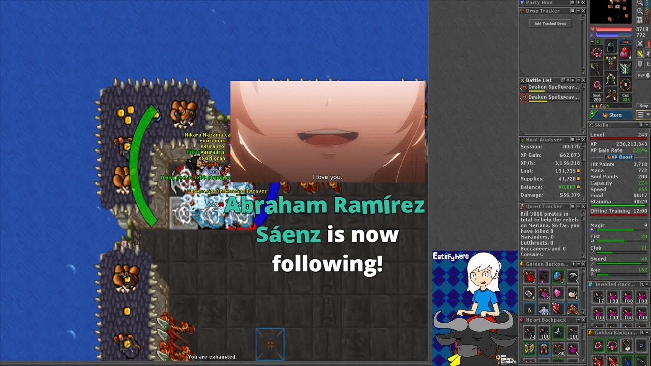 ELITE KNIGHT 200+ HUNT DRAKEN WALLS TIBIA EK PROFIT - YouTube