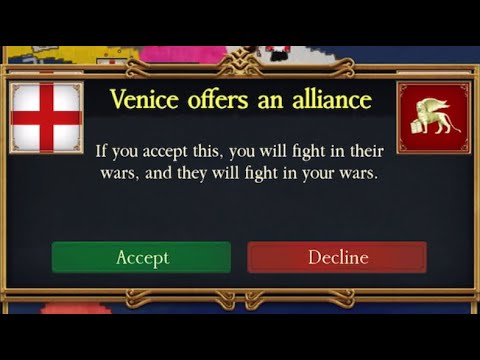 Venice and Genoa team up to survive! Universalis Remastered - YouTube