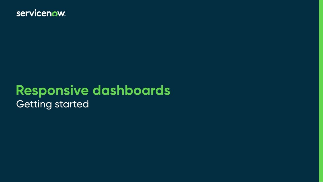 Responsive dashboards | Getting started - YouTube