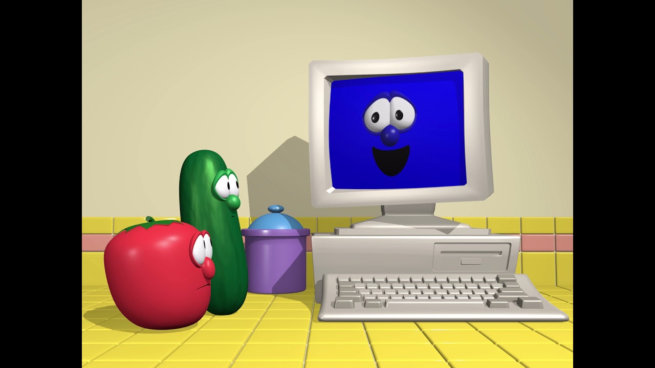 Qwerty gains a face (VeggieTales Animation) - YouTube