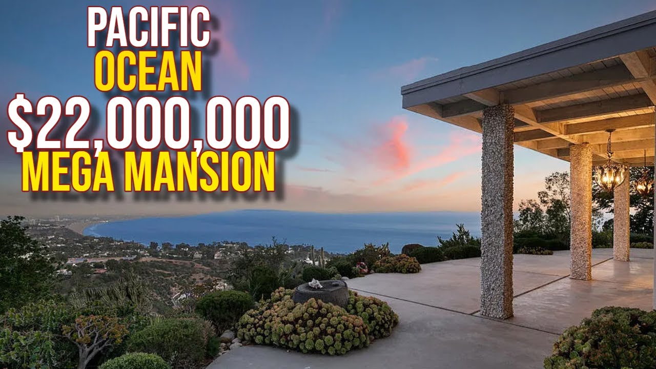Visiting $22,000,000 Pacific Ocean Mega Mansion California - YouTube