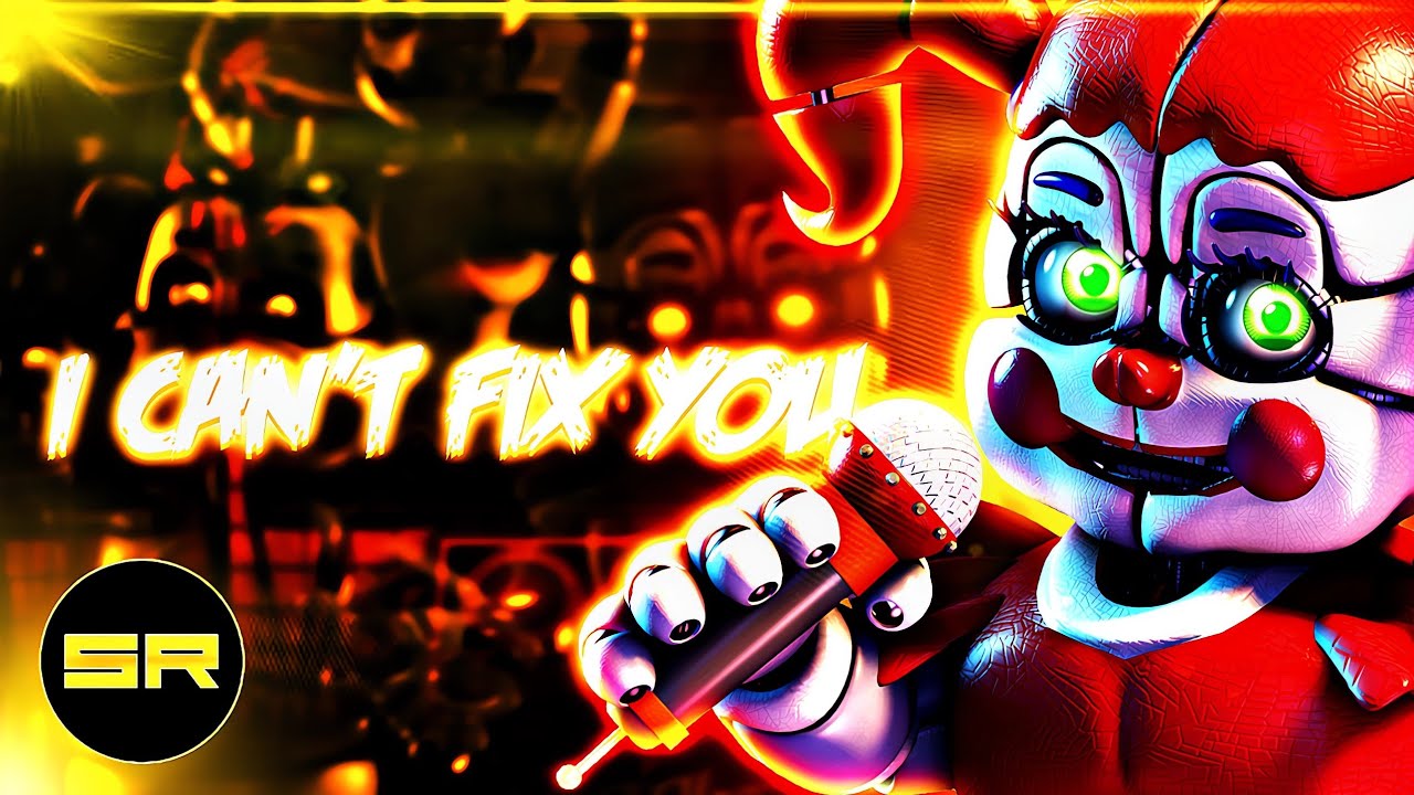 I Can't Fix You (FNAF Remix/Cover) | FNAF SL SONG ANIMATION (Slowed ...
