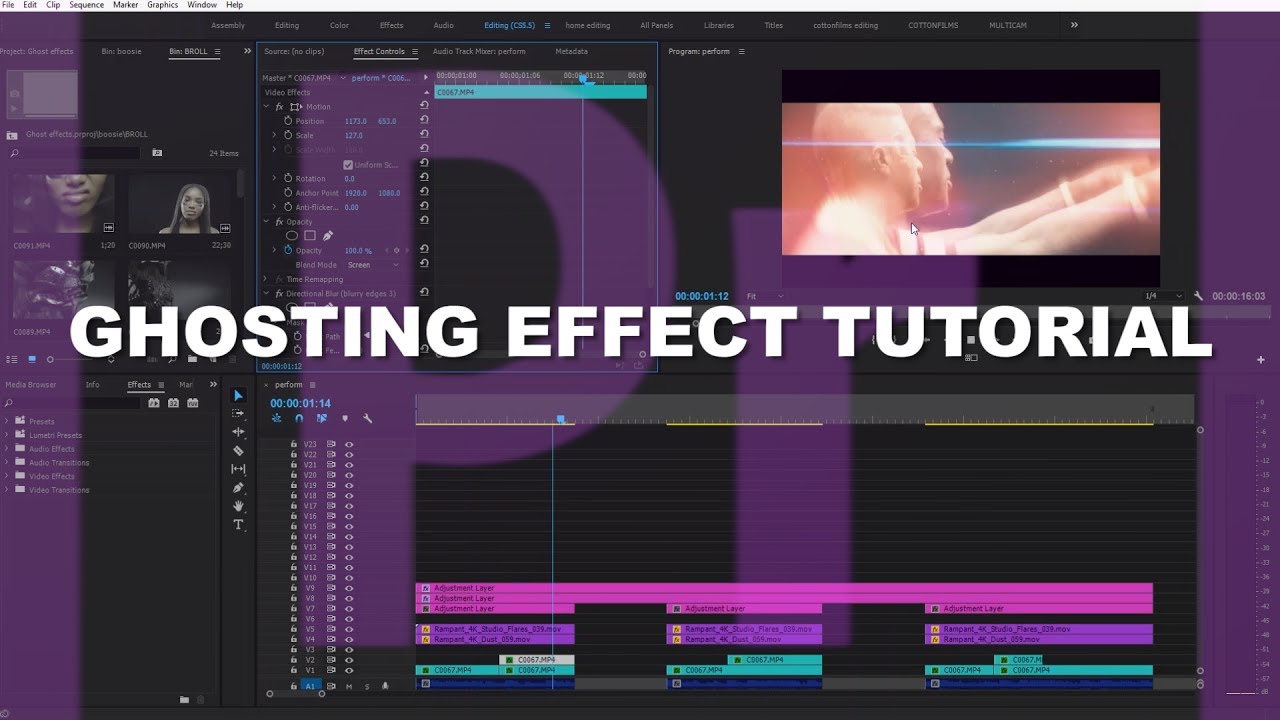 Ghosting Video Effect Tutorial + Variations | Adobe Premiere Pro - YouTube