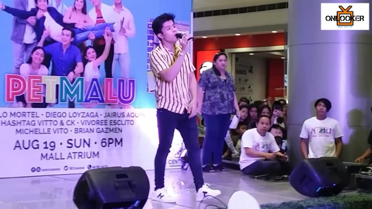 Brian Gazmen in SM Center Sangandaan | PETMALU mall show - YouTube