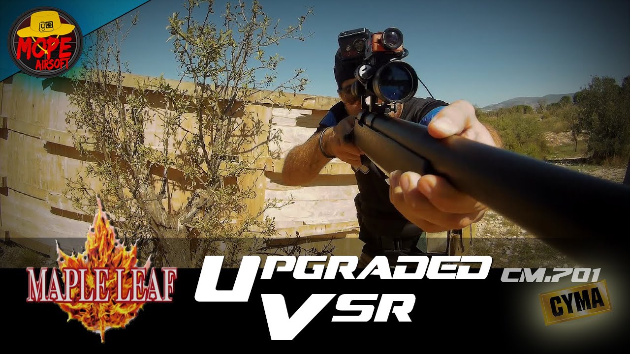 Rendimiento VSR Maple Leaf Upgraded | Scope Cam | Mope Airsoft España ...
