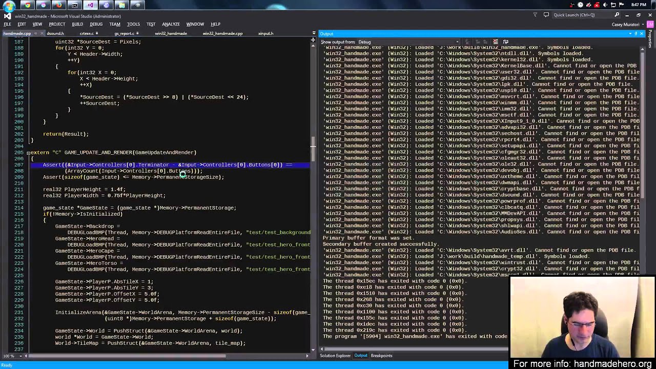 Handmade Hero Day 037 - Basic Bitmap Rendering - YouTube
