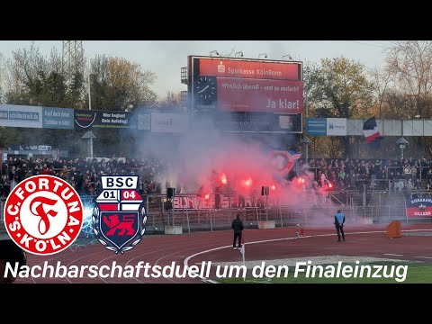 SC Fortuna Köln - Bonner SC | Fanmarsch, zwei Pyroshows & packender Fight um den Finaleinzug 