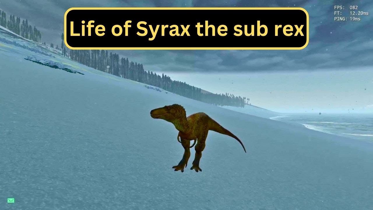The Isle Legacy Game Play l Life of Syrax the sub rex l New Dawn server ...