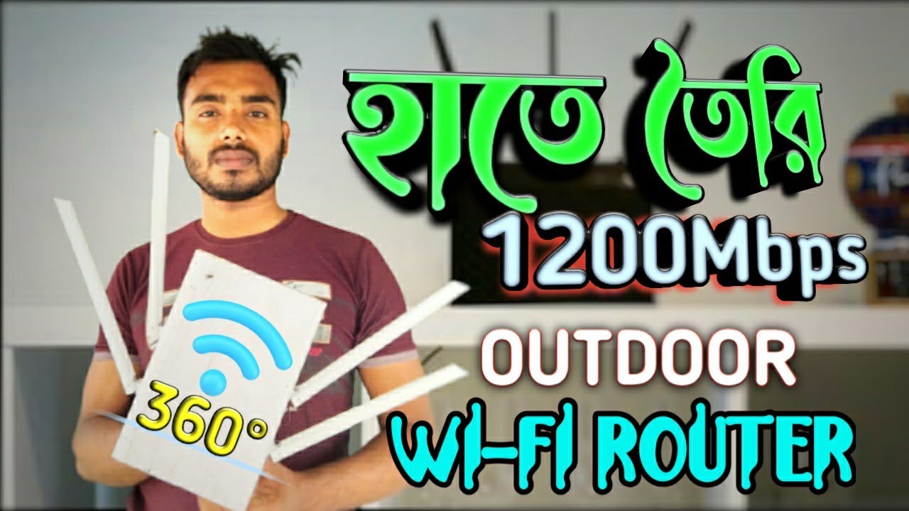 How to make Outdoor Dual Band WiFi Router | Long Range WiFi Hotspot ...