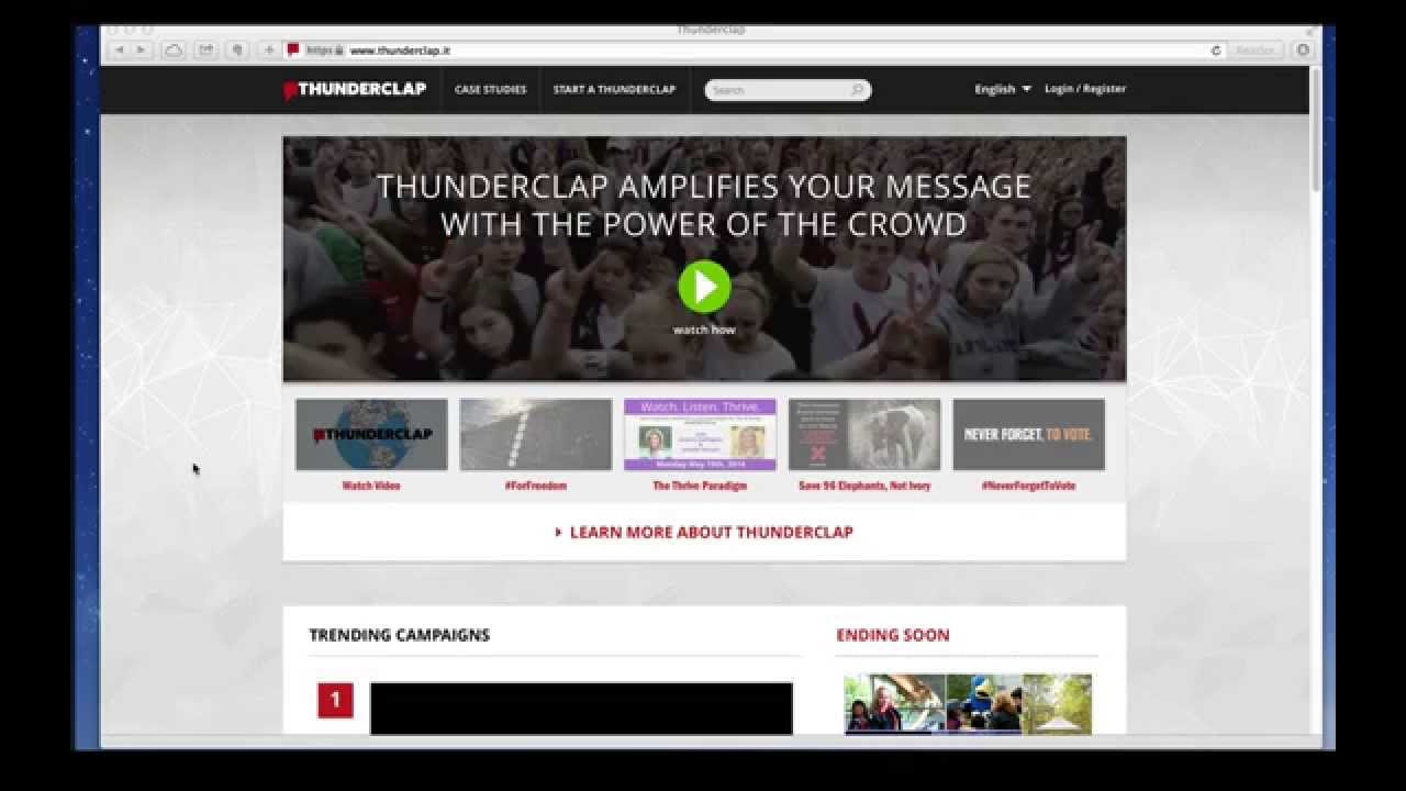 How to Create Your Own Thunderclap Campaign - Crowd-speaking - YouTube