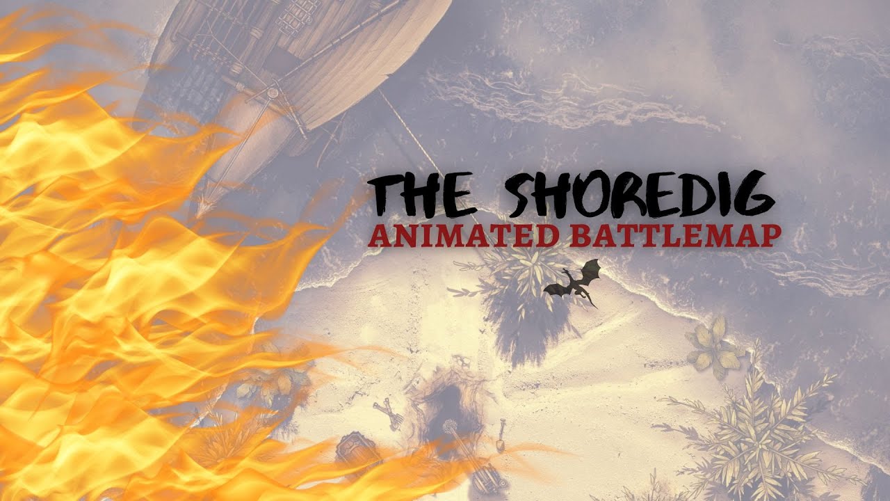 RPG Animated Battle Map - The Shoredig - YouTube