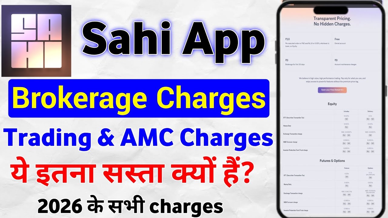 Sahi app brokerage charges | Sahi trading app brokerage charges | Sahi ...