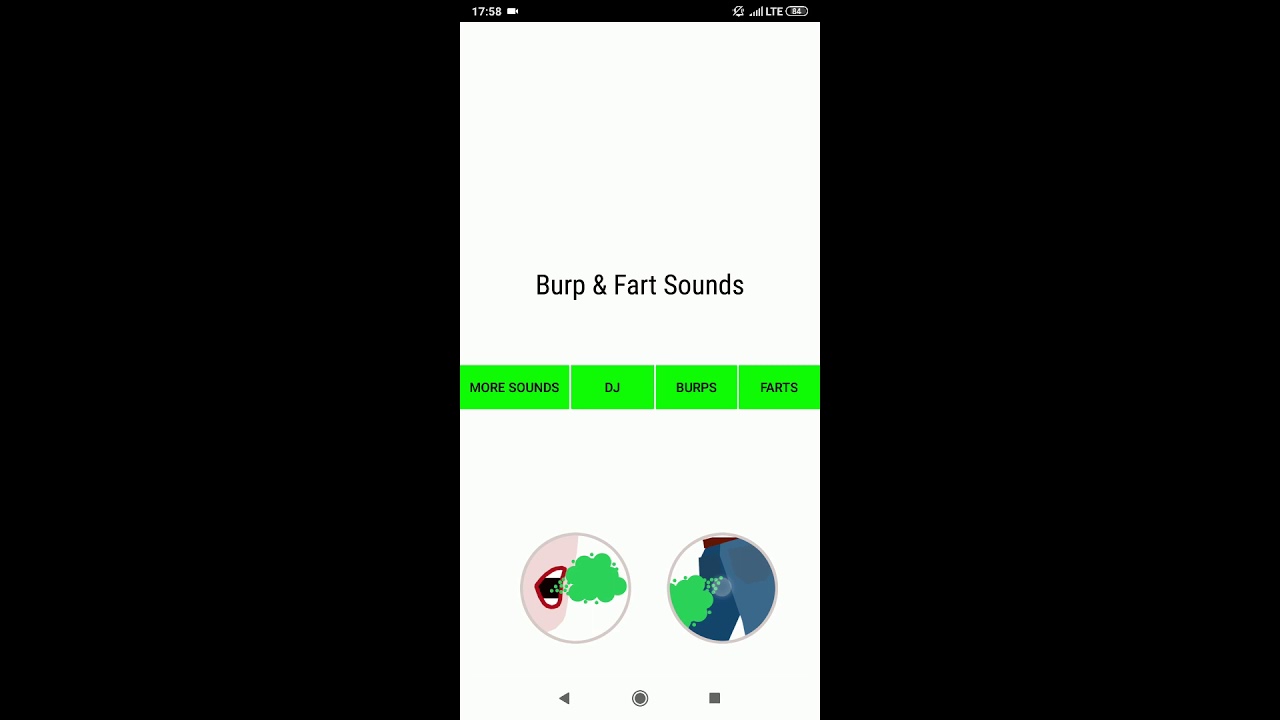 Burp & Fart Sounds - Main Screen Buttons - YouTube