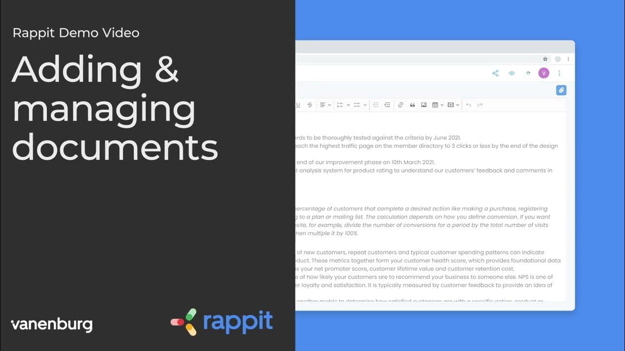 Rappit demo - Adding & managing documents - YouTube