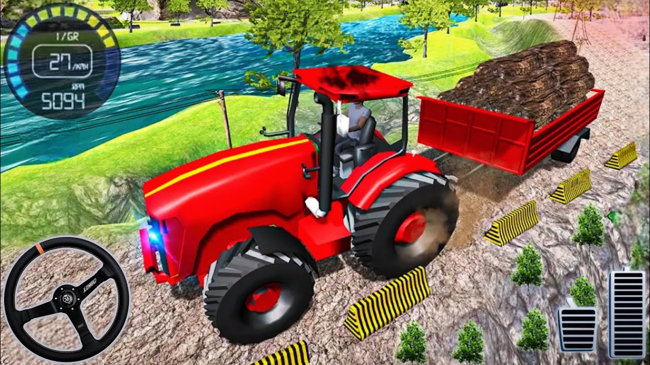 Indian Tractor Pulling Simulator - Real Cargo Tractor Trolley Transport ...
