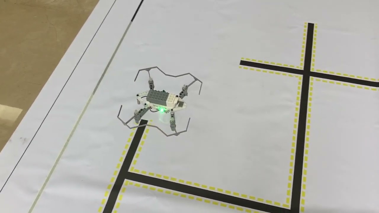 Litebee wing drone with electromagnet delivery + Line tracking+ Go through ring obstacle ...