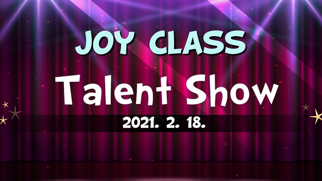 Joy Class Talent Show - YouTube