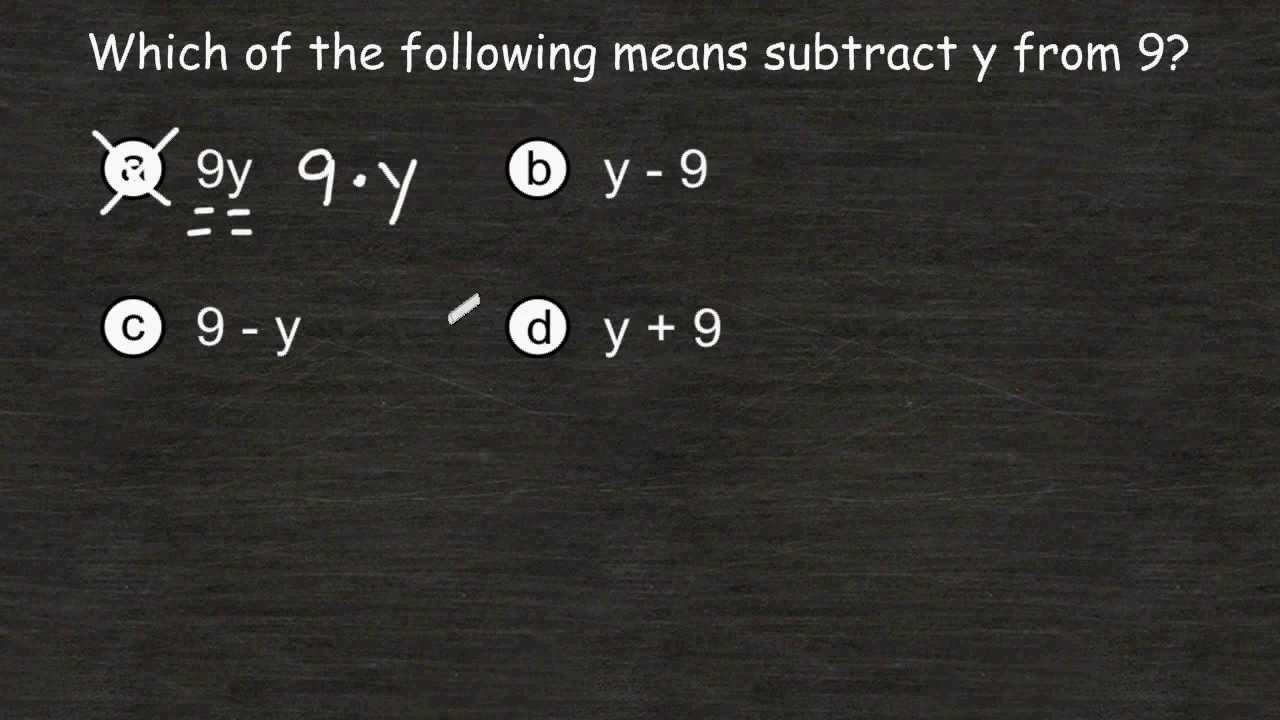 Changing A Verbal Expression To An Algebraic Expression - YouTube