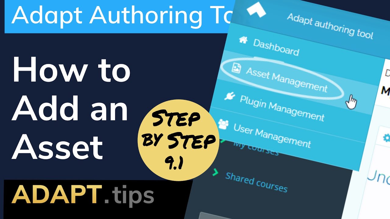 Adapt Authoring Tool Tutorial: How to Add an Asset - YouTube