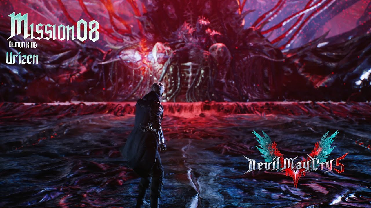 Devil may cry 5 mission 8 the demon king Urizen Boss fight gameplay no ...