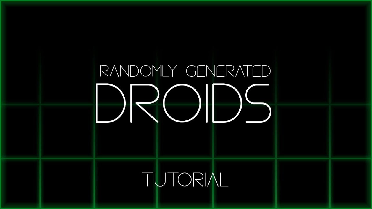Randomly Generated Droids Tutorial! / Bluesy / Cubeiverse - YouTube