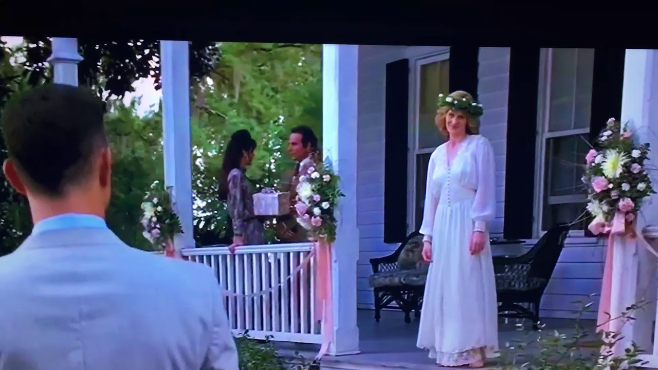 Jenny walks down the stairs to see Forest on wedding day. - YouTube