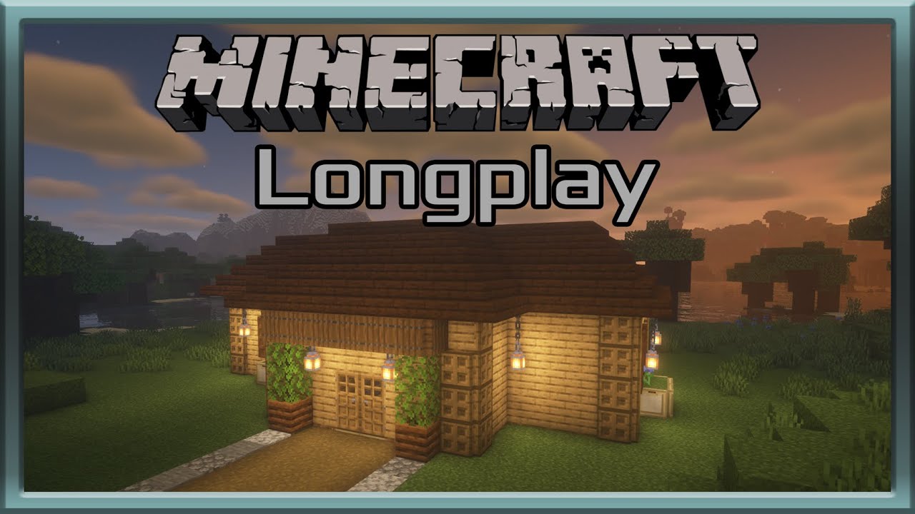 Peaceful Minecraft Longplay - Building A Starter House (No Commentary ...