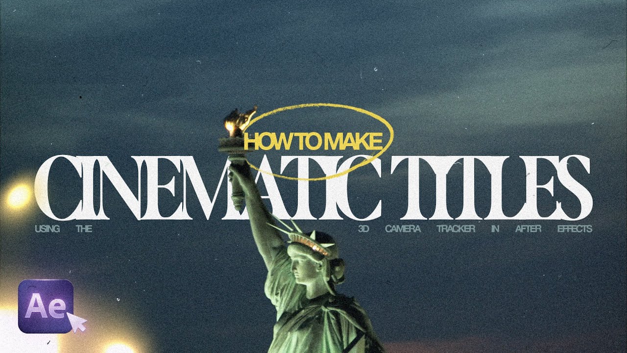 Cinematic Title in After Effects (3D Camera Tracking Tutorial) - YouTube