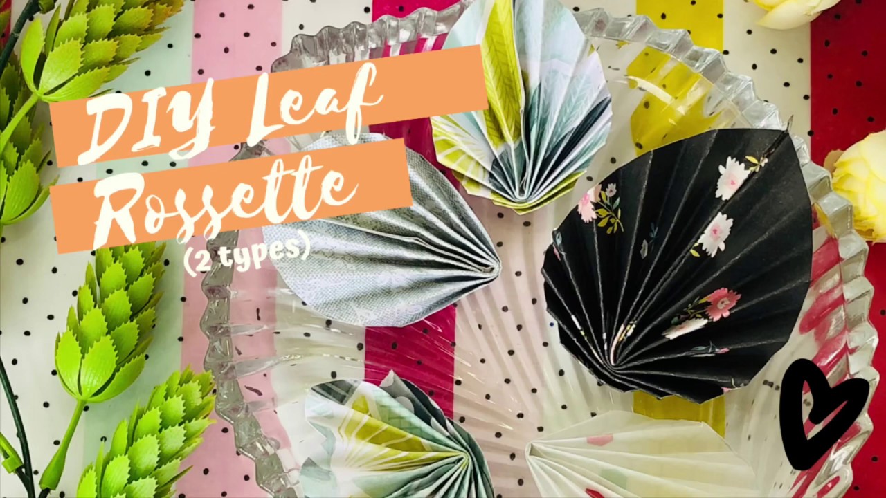 DIY LEAF ROSETTE (2 types) - YouTube