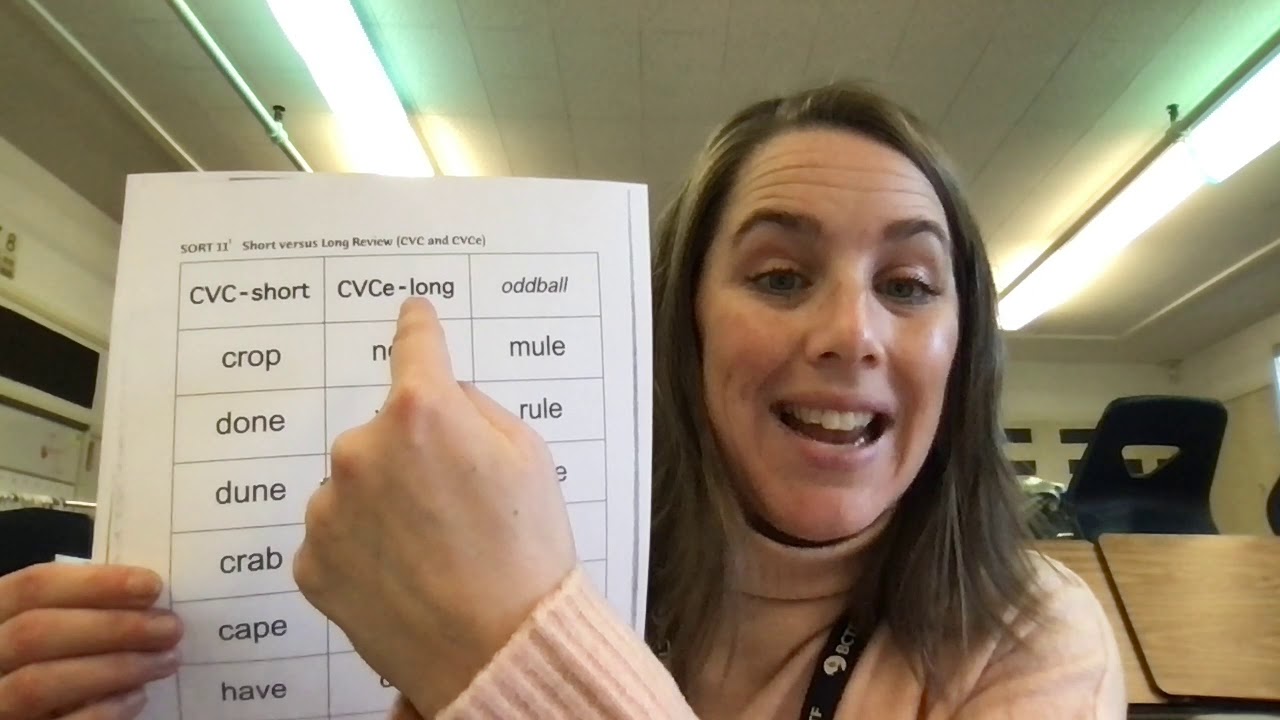 Short vs Long vowel review (CVC and CVCe) - YouTube