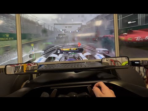 Full Size F1 Simulator Screen Play - YouTube