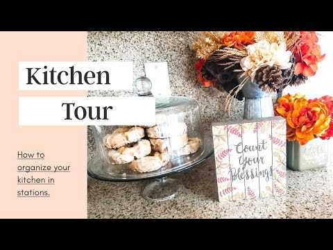 Kitchen Tour|How to organize your kitchen in cooking stations| - YouTube