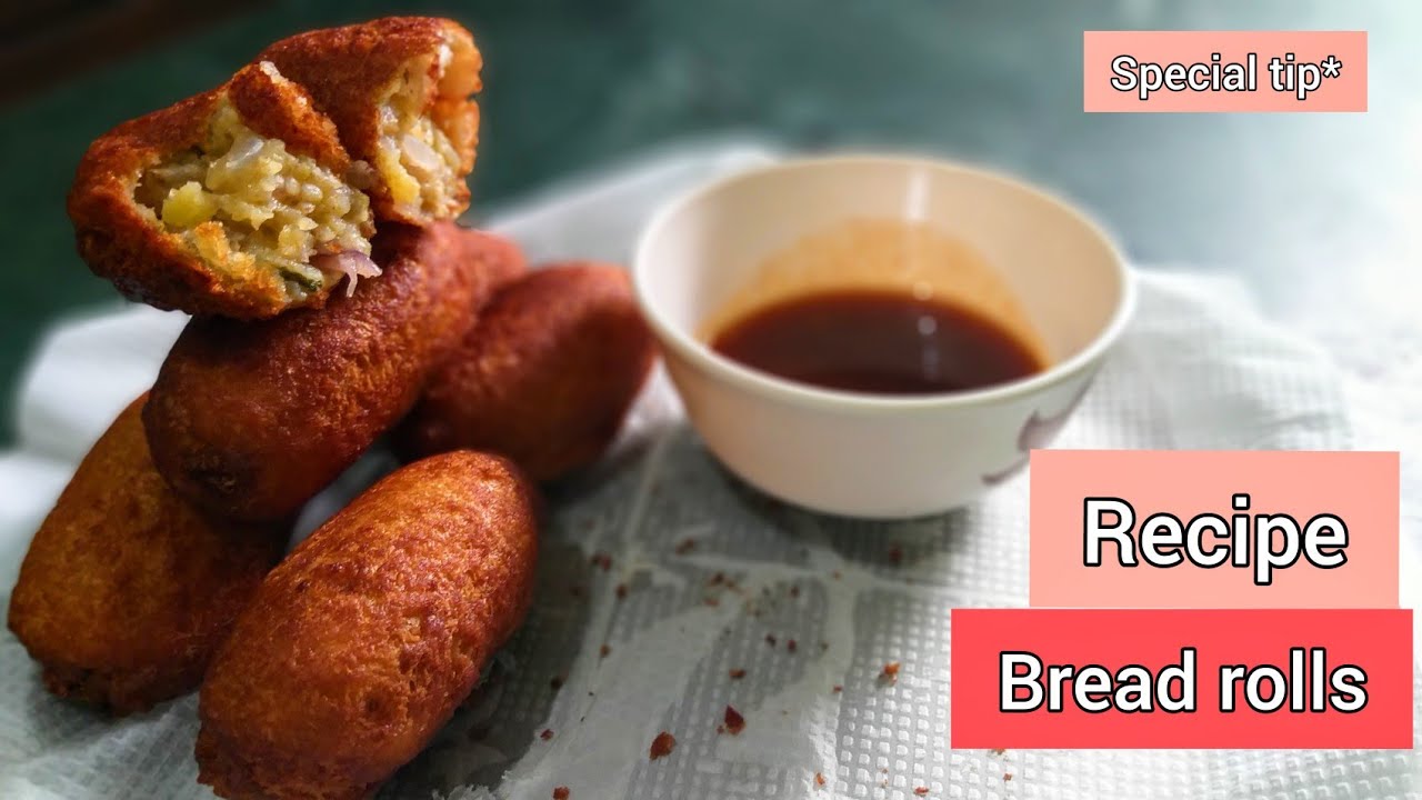 crispy bread rolls 😋recipe - YouTube