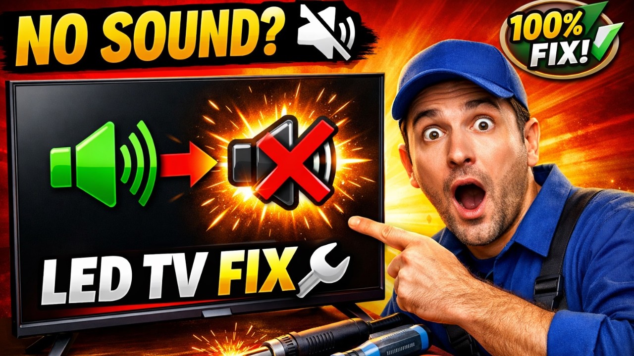 How to Repair Audio Problem in Led,Lcd Tv/No Sound In Led,Lcd Tv ...
