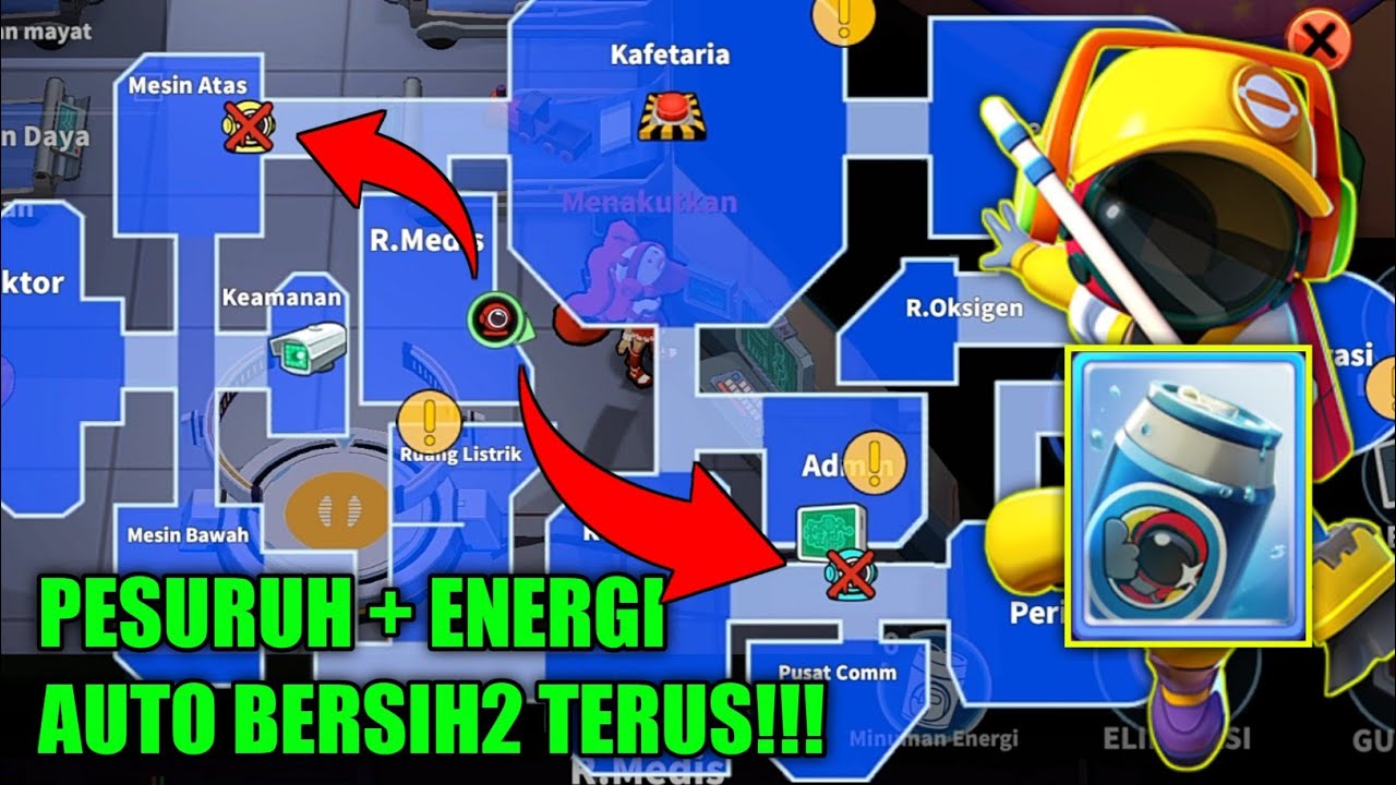 KEMAMPUAN BARU PESURUH BISA LIHAT MAYAT DI MAP JADI OP!!! super sus ...