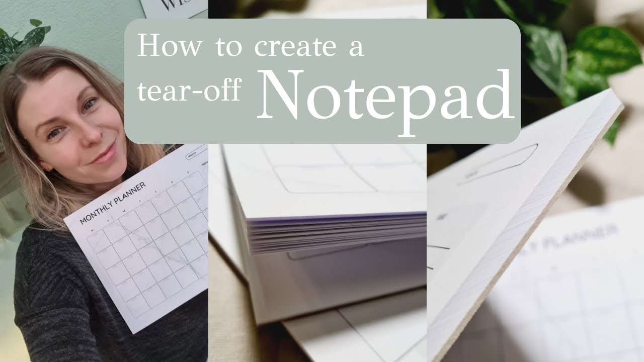 Tutorial | How to make a tear-off notepad - YouTube