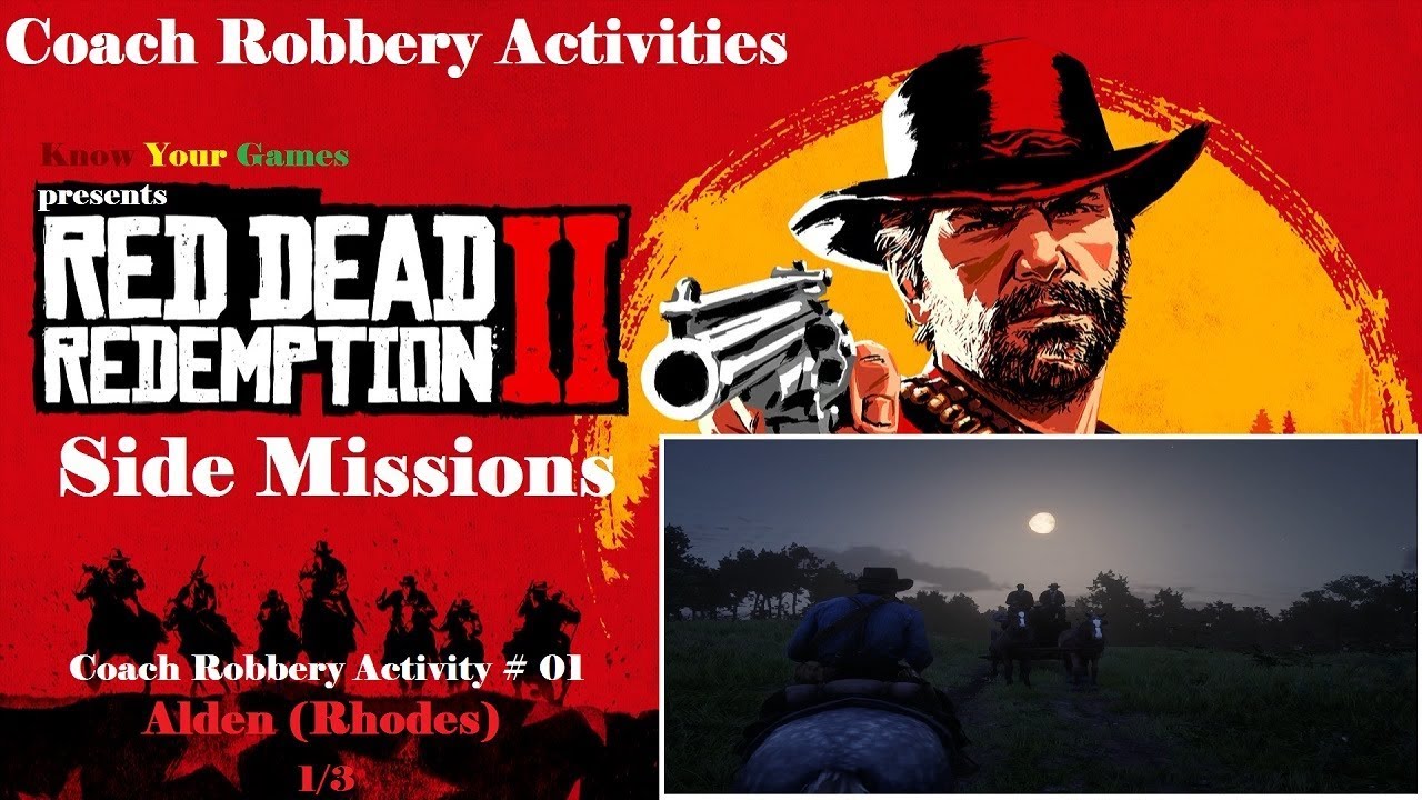 RDR 2: Coach Robberies Activity # 01 - Alden (Rhodes) 1/3 - YouTube