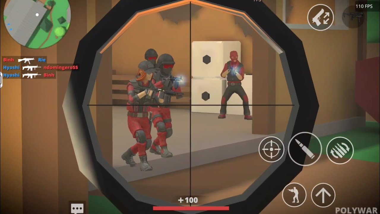 POLYWAR - Sniper BARRET SPORT StatTrack Skin (120fps) TDM Mode Ultra ...