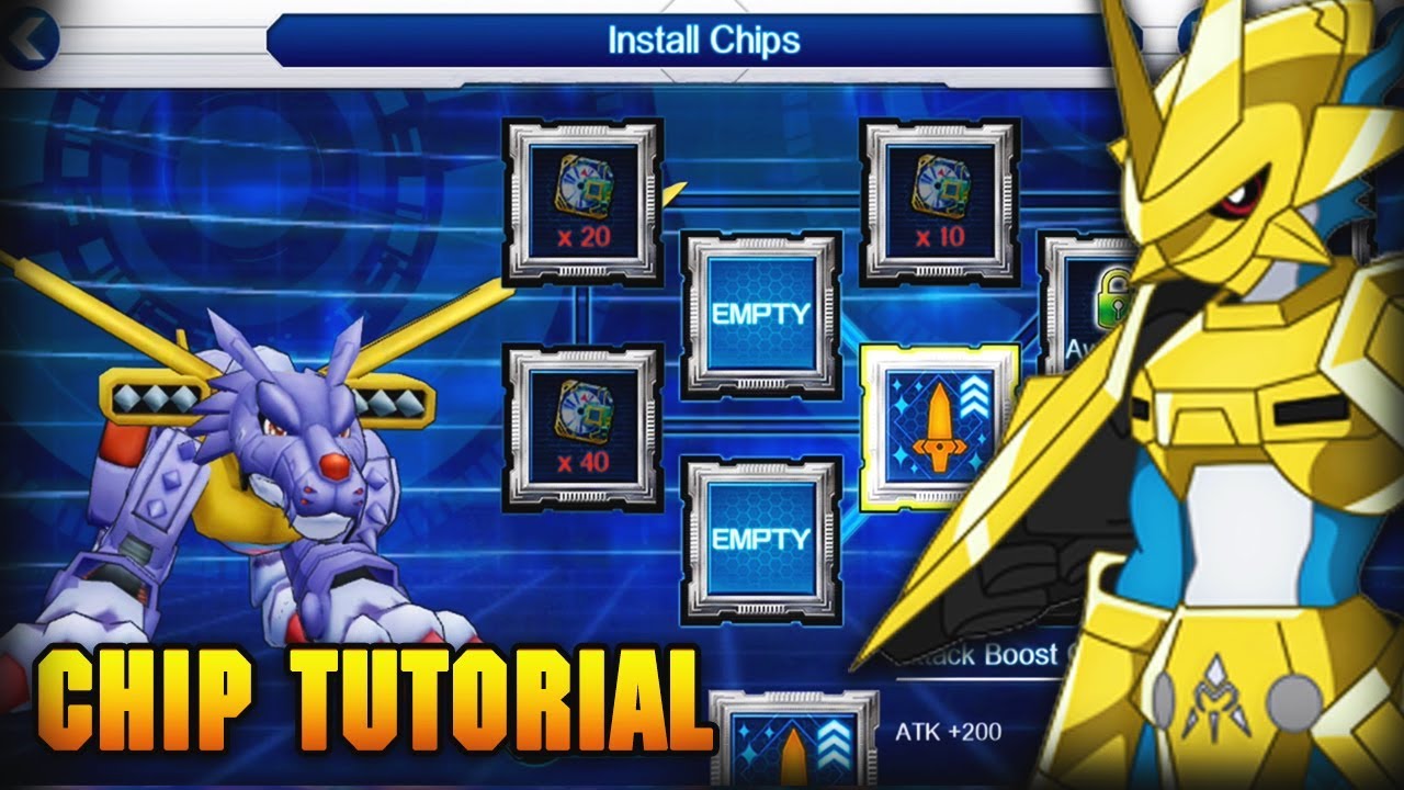 [Digimon Links] HOW TO INSTALL CHIPS! LEARN how to enhance & Install Chips! | Digimon Linkz ...