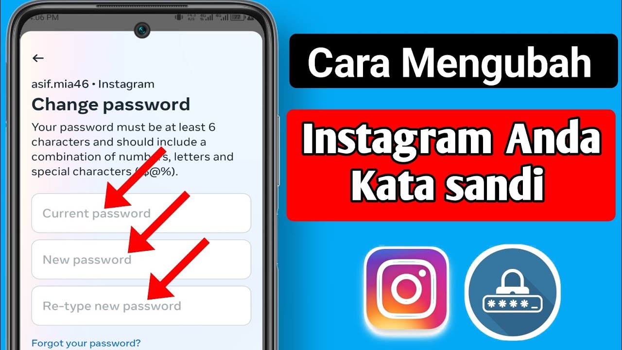 Cara Mengubah Kata Sandi Instagram perbarui kata sandi instagram 2024 ...