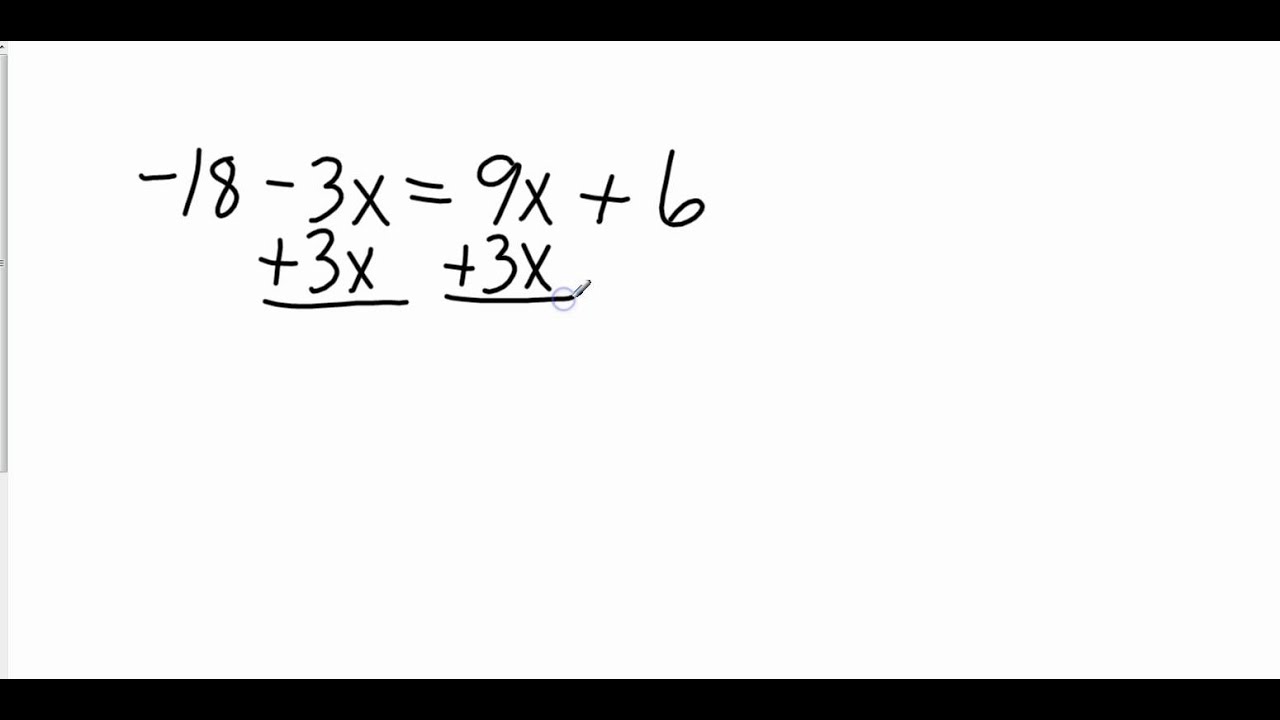 Pre Algebra 5 2 Equations With Variables On Both Sides YouTube pre-algebra-5-2-equations-with-variables-on-both-sides-youtube