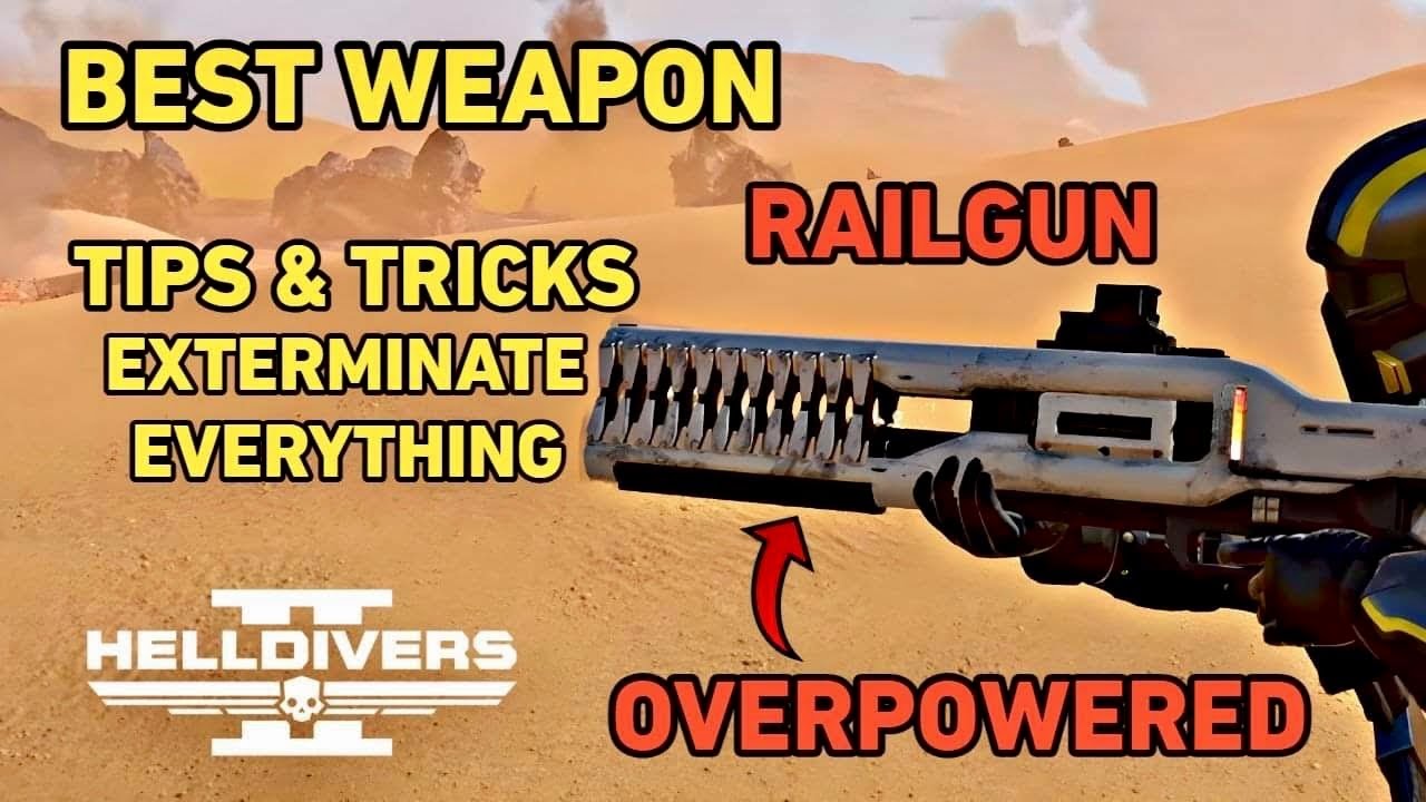 Helldivers 2 Best Weapon Railgun is Overpowered Tips and Tricks to Exterminate All Enemies - YouTube